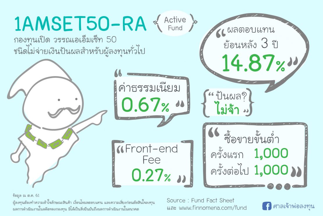 รวมโพยกองทุน SET50 กองไหนค่าธรรมเนียมถูกที่สุด! - FINNOMENA